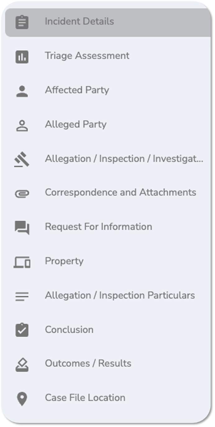 Incident / Case Administration Overview