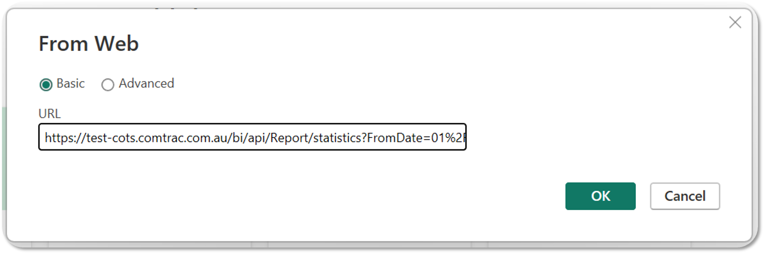 Statistics Reports - Connecting to Microsoft Power BI
